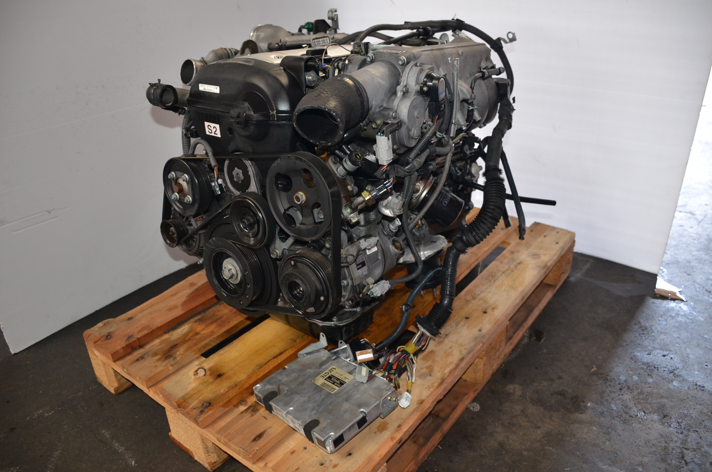 JDM TOYOTA 1JZGTE VVTI TURBO ENGINE 1JZ FRONT SUMP TRANS WIRING ECU 1JZ ...