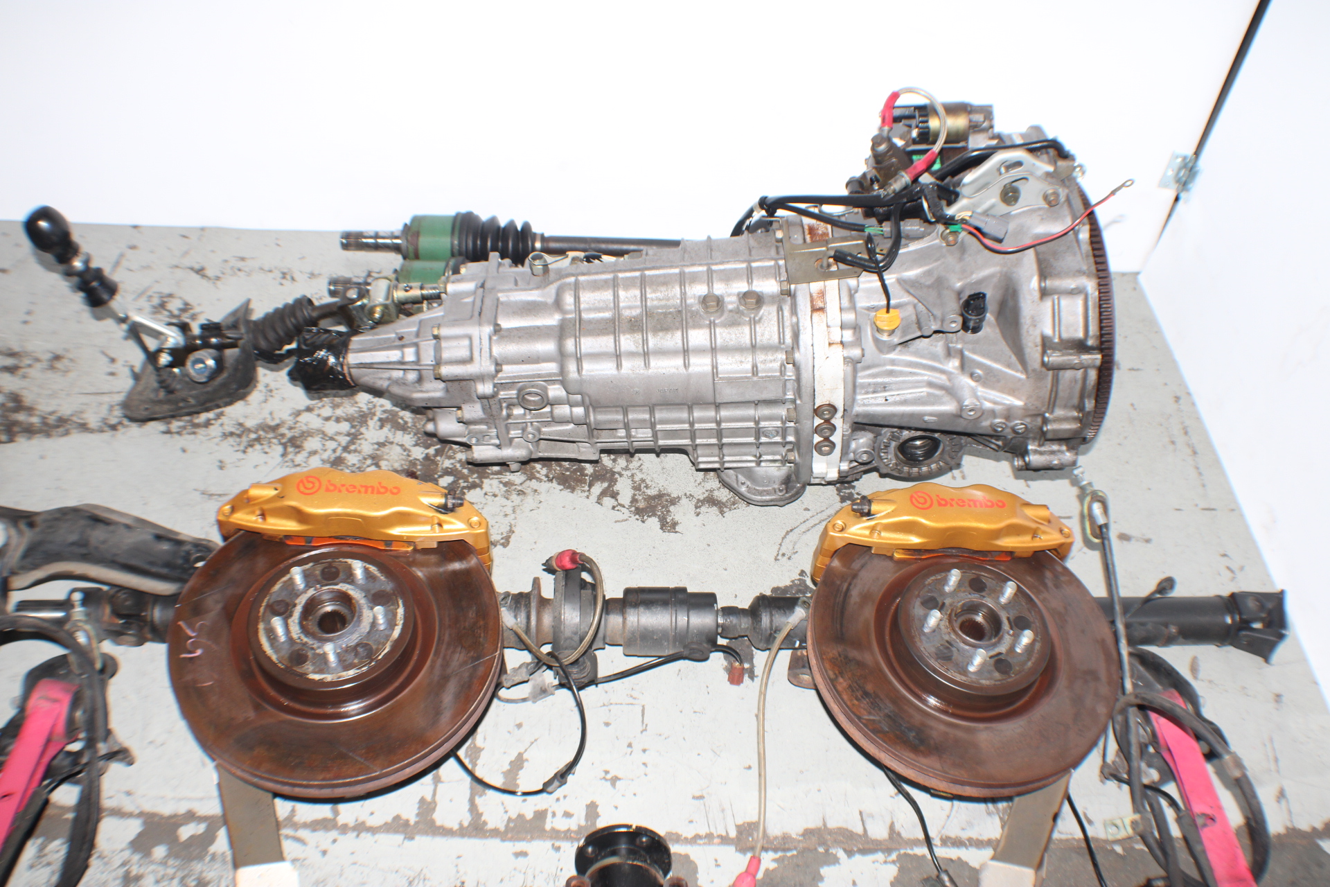 JDM 2003-2008 SUBARU FORESTER SG9 STI 6 SPEED TRANS BREMBO R180 REAR ...